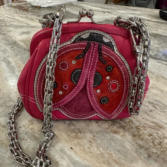 Coach | Bags | Truly Rare Lovely Leather Silk Lining Coach Lady Bug ...